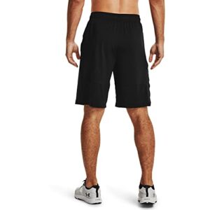 Under Armour Men's Raid 2.0 Workout Gym Shorts , Black (001)/White , X-Large