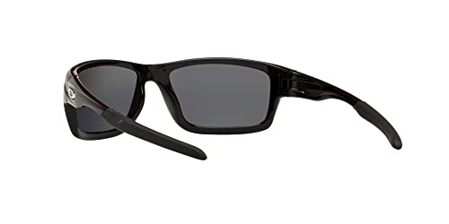 Oakley Men's OO9225 Polarized Rectangular Sunglasses, Polished Black, 60mm