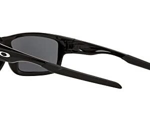 Oakley Men's OO9225 Polarized Rectangular Sunglasses, Polished Black, 60mm