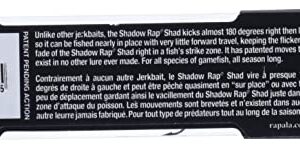 Rapala SDRS09 Shadow Rap Shad Lure (3.5-Inch, 0.3oz, Elite Blue)