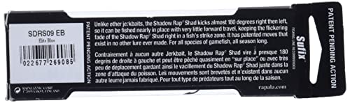 Rapala SDRS09 Shadow Rap Shad Lure (3.5-Inch, 0.3oz, Elite Blue)