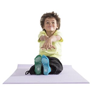 Gaiam Kids Yoga Socks (Pack of 2), Green/Blue