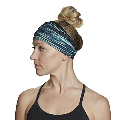 Gaiam Extra-Wide Headband, Blue