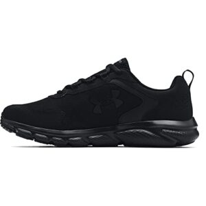 under armour mens charged assert 9 running shoe, black (002 black, 11 us