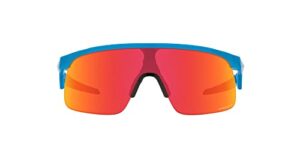 oakley youth oj9010 resistor rectangular sunglasses, sky blue/prizm ruby, 20 mm