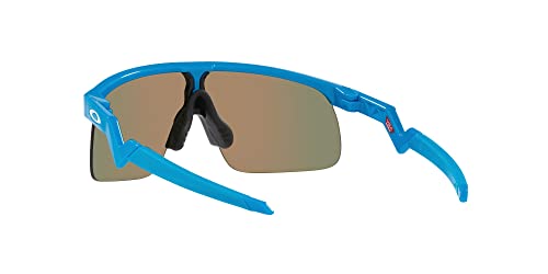 Oakley Youth OJ9010 Resistor Rectangular Sunglasses, Sky Blue/Prizm Ruby, 20 mm