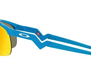 Oakley Youth OJ9010 Resistor Rectangular Sunglasses, Sky Blue/Prizm Ruby, 20 mm