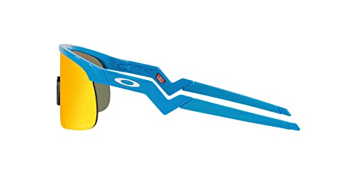 Oakley Youth OJ9010 Resistor Rectangular Sunglasses, Sky Blue/Prizm Ruby, 20 mm