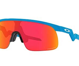 Oakley Youth OJ9010 Resistor Rectangular Sunglasses, Sky Blue/Prizm Ruby, 20 mm