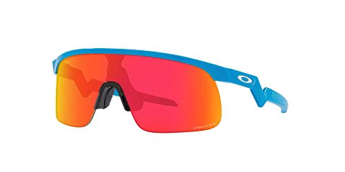 Oakley Youth OJ9010 Resistor Rectangular Sunglasses, Sky Blue/Prizm Ruby, 20 mm