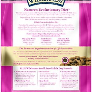 Blue Buffalo Wilderness High Protein, Natural Adult Small Breed Dry Dog Food, Chicken 11-lb