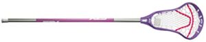 stx lacrosse crux 100 complete stick with crux mesh pocket, orchid