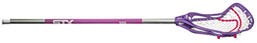 STX Lacrosse Crux 100 Complete Stick with Crux Mesh Pocket, Orchid