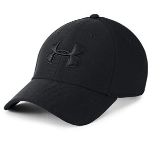 under armour men’s blitzing 3.0 cap , black (002)/black , medium/large