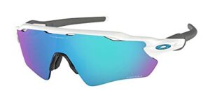 oakley radar ev path oo9208 920873 38m polished white/prizm sapphire sunglasses for men+bundle accessory leash kit + bundle with designer iwear complimentary care kit