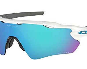 Oakley Radar EV Path OO9208 920873 38M Polished White/Prizm Sapphire Sunglasses For Men+BUNDLE Accessory Leash Kit + BUNDLE with Designer iWear Complimentary Care Kit