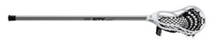 stx lacrosse stallion 50 youth lacrosse complete stick, platinum/white, 39″