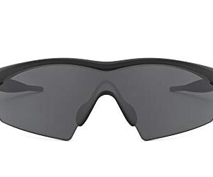 Oakley Men's OO9060 M Frame Strike Rectangular Sunglasses, Black/Grey, 29 mm