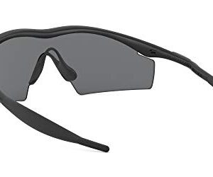 Oakley Men's OO9060 M Frame Strike Rectangular Sunglasses, Black/Grey, 29 mm