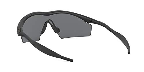 Oakley Men's OO9060 M Frame Strike Rectangular Sunglasses, Black/Grey, 29 mm