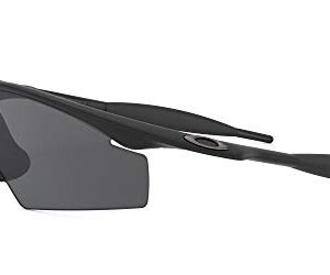 Oakley Men's OO9060 M Frame Strike Rectangular Sunglasses, Black/Grey, 29 mm