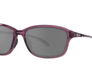 Oakley Woman Sunglasses Trans Indigo Frame, Black Iridium Lenses, 59MM