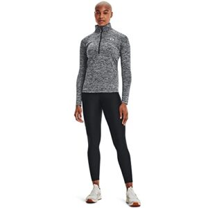 Under Armour Women's Tech Twist ½ Zip Long-Sleeve Pullover , Black (001)/Metallic Silver , Small