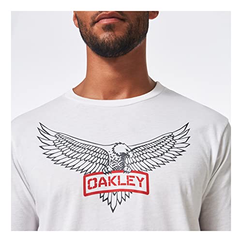 Oakley Men's SI Eagle Tab Tee, White, Large