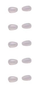 nicelyfit clear nose pads for oakley eyeglass frames ox3122 ox5126 ox5115 ox5118 oo9174 tincan oo4082 oo6017 tinfoil oo6018, tailpin oo4086 caveat oo4054 feedback oo4079 holbrook metal tailback, 12mm x 7mm