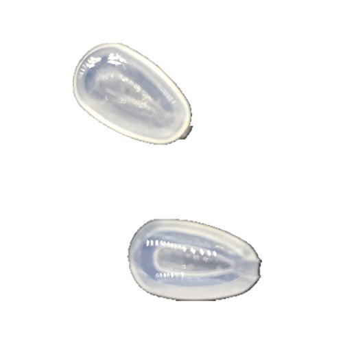 NicelyFit Clear Nose Pads for Oakley Eyeglass Frames OX3122 OX5126 OX5115 OX5118 OO9174 Tincan OO4082 OO6017 Tinfoil OO6018, Tailpin OO4086 Caveat OO4054 Feedback OO4079 Holbrook Metal Tailback, 12mm x 7mm