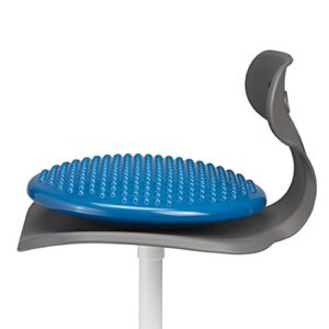 Gaiam Kids Wobble Cushion Wiggle Seat Balance Disk for Flexible Seating - Classroom Kids Student Desk Exercise Chair for Sensory & Stability - Blue