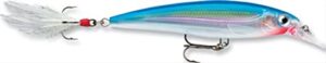 rapala x-rap jerkbait 10 fishing lure (silver blue, size- 4)