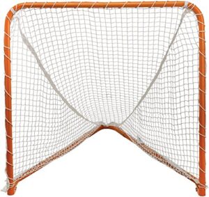 stx lacrosse folding backyard lacrosse goal, orange, 6 x 6-feet