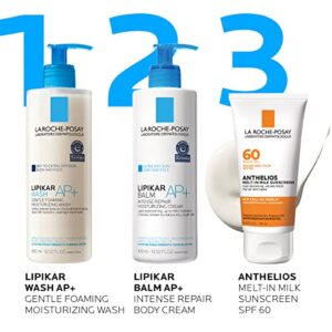 La Roche-Posay Anthelios Melt-In Milk Body & Face Sunscreen SPF 60, Oil Free Sunscreen for Sensitive Skin, Sport Sunscreen Lotion, Sun Protection & Sun Skin Care, Oxybenzone Free