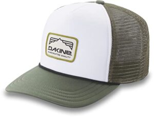 dakine standard hand crafted trucker, dark olive, one size