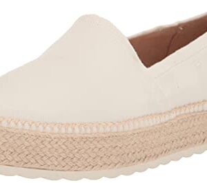 Dr. Scholl's Shoes Women's Sunray Espadrilles Loafer, White Canvas, 8.5