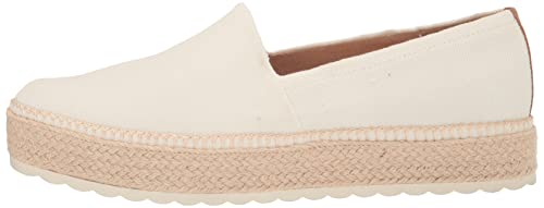 Dr. Scholl's Shoes Women's Sunray Espadrilles Loafer, White Canvas, 8.5