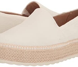 Dr. Scholl's Shoes Women's Sunray Espadrilles Loafer, White Canvas, 8.5