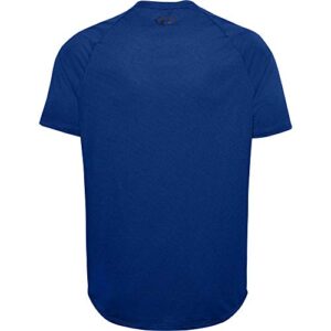 Under Armour Men's Tech 2.0 Novelty Short-Sleeve T-Shirt , Royal Blue (400)/Black , X-Large