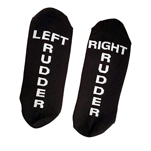 Left Rudder, Right Rudder Aviation Themed Airline Uniform | Premium Dress Socks | Aviation Gifts | Pilot Gifts | Single Pair