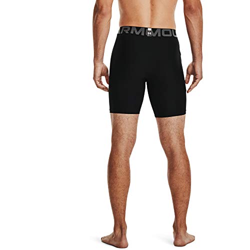 Under Armour Men's Armour HeatGear Compression Shorts , Black (001)/Pitch Gray , Small