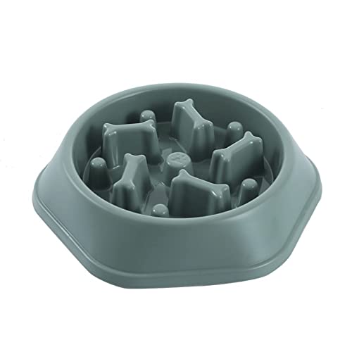 FUUIE Bowls for Food and Water Slow Feeder Dog Cat Bowl Dog Cat Food Bowl Durable Non Skid Pet Bowl Preventing Choking Healthy Design Cat Puppy Bowl (Color : Blue)