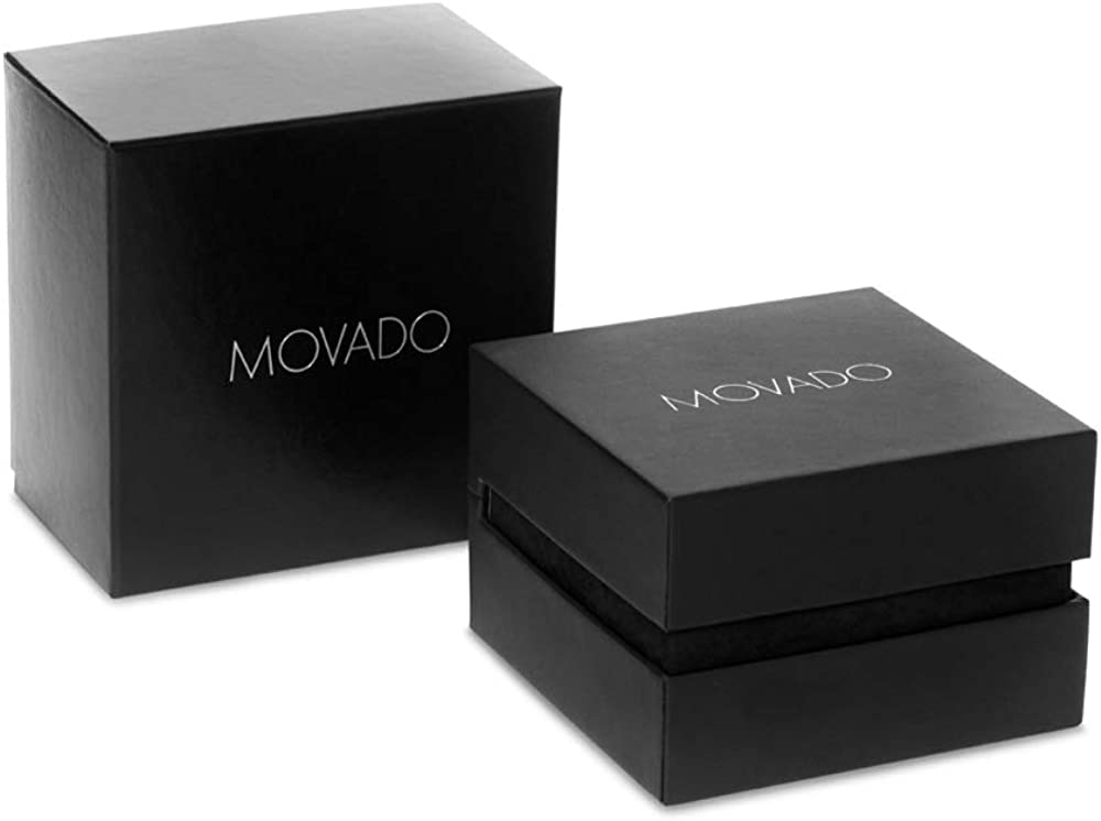 Movado Women's BOLD Iconic Metal Watch with a Flat Dot Sunray Dial, Silver/Pink/Gold (Model 3600084)