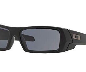 Oakley GASCAN OO9014 Sunglasses for Men + Vision Group Accessories Bundle(Matte Black/Grey (03-473), 61)