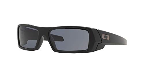 Oakley GASCAN OO9014 Sunglasses for Men + Vision Group Accessories Bundle(Matte Black/Grey (03-473), 61)