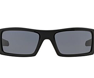 Oakley GASCAN OO9014 Sunglasses for Men + Vision Group Accessories Bundle(Matte Black/Grey (03-473), 61)