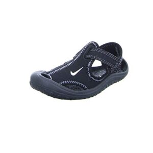 nike kid’s sunray protect ps 903631 shoes, black/white/dark grey, 1 little kid