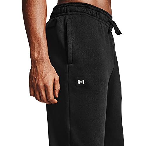 Under Armour Mens Rival Fleece Joggers , Black (001)/Onyx White , Medium