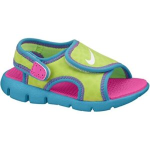 nike toddler girls sunray adjust 4 sandals #386521-700 (10c)