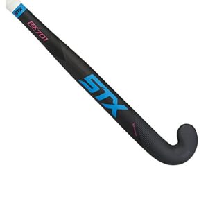 stx unisex’s rx 701 field hockey stick, black/blue/pink, 37.5